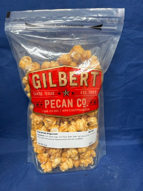 Caramel Popcorn Without Pecans Small – Gilbert Pecan