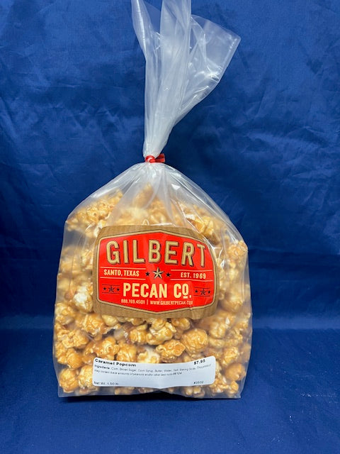 Caramel Popcorn without Pecans Large Bag – Gilbert Pecan