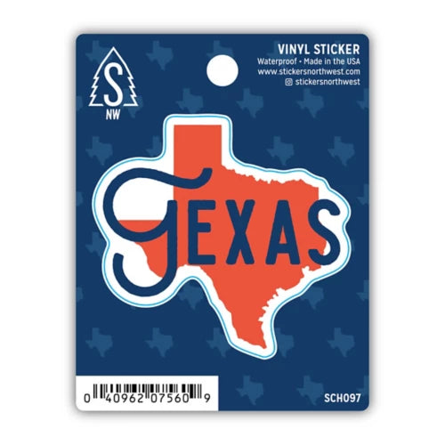Stickers NW-Texas State Name – Gilbert Pecan